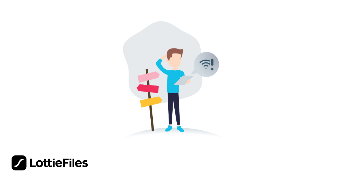 Free No Internet Animation by Usman Mian | LottieFiles