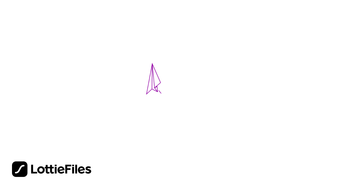 Free paper plane Animation by Jayasri S | LottieFiles