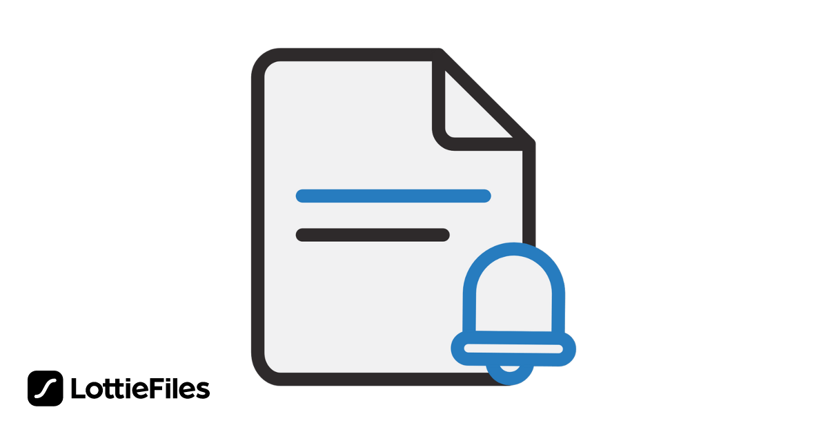 Free NOTIFICATION Animation by BEARicons | LottieFiles