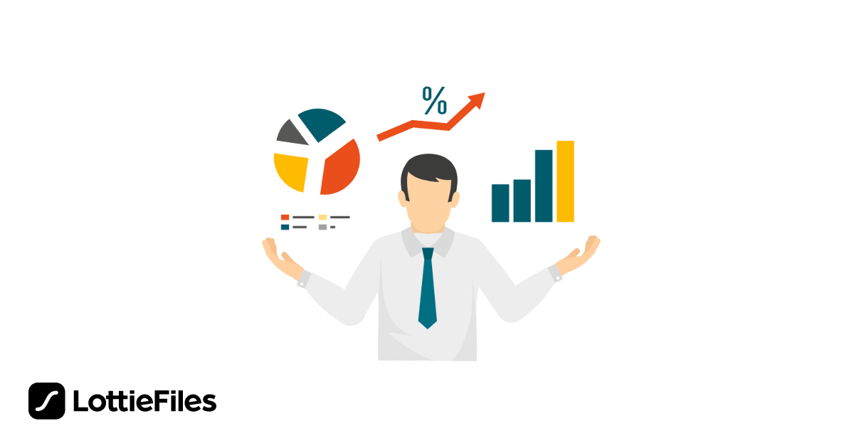 Free Man and graph Animation by Alexander Plaksin | LottieFiles