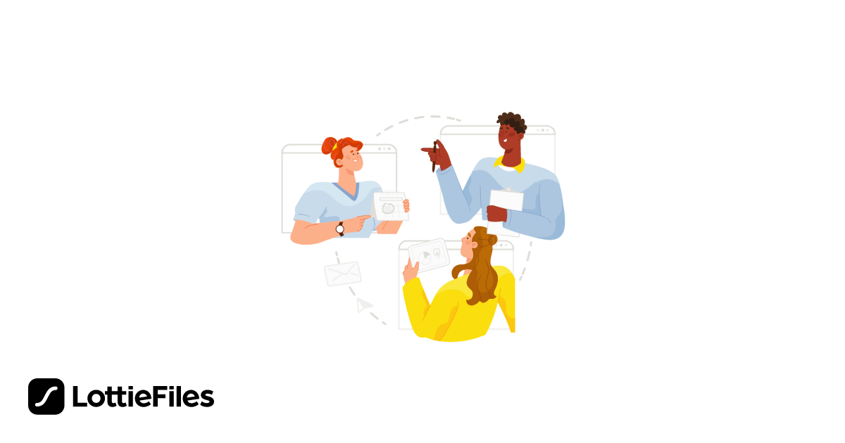 Free Remote work/Team work Animation by Suhayra Sarwar | LottieFiles