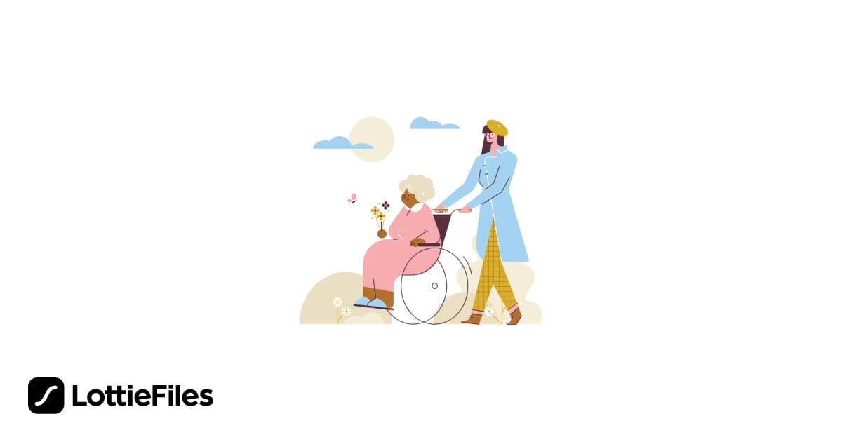 Free Woman on wheelchair Animation by Suhayra Sarwar | LottieFiles