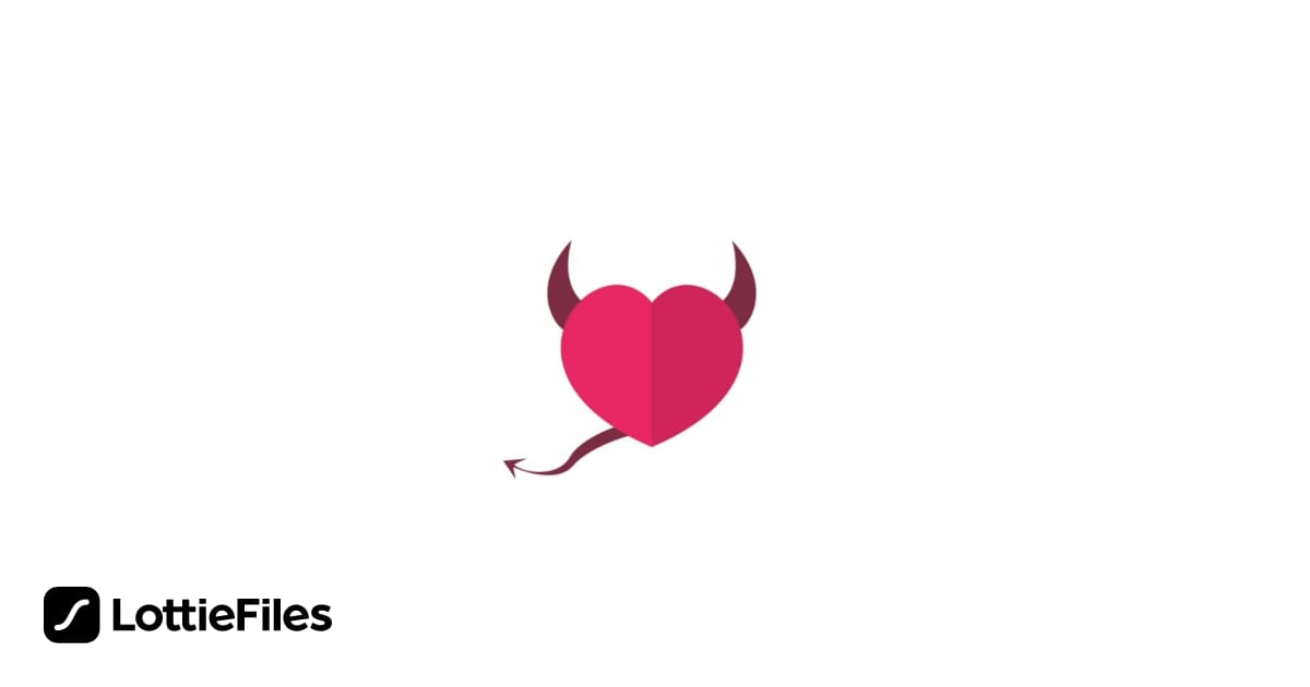 Free Devil heart Animation by Aniee | LottieFiles