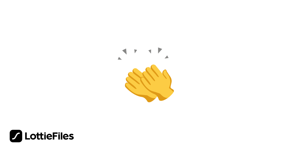 Free Clapping hands Animation by James Maloney | LottieFiles
