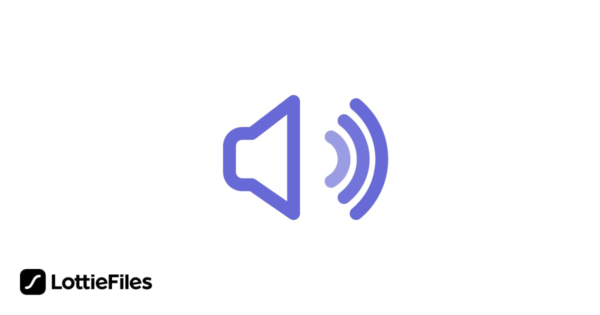 Free Speaker Icon Animation by Goutham P Panicker | LottieFiles