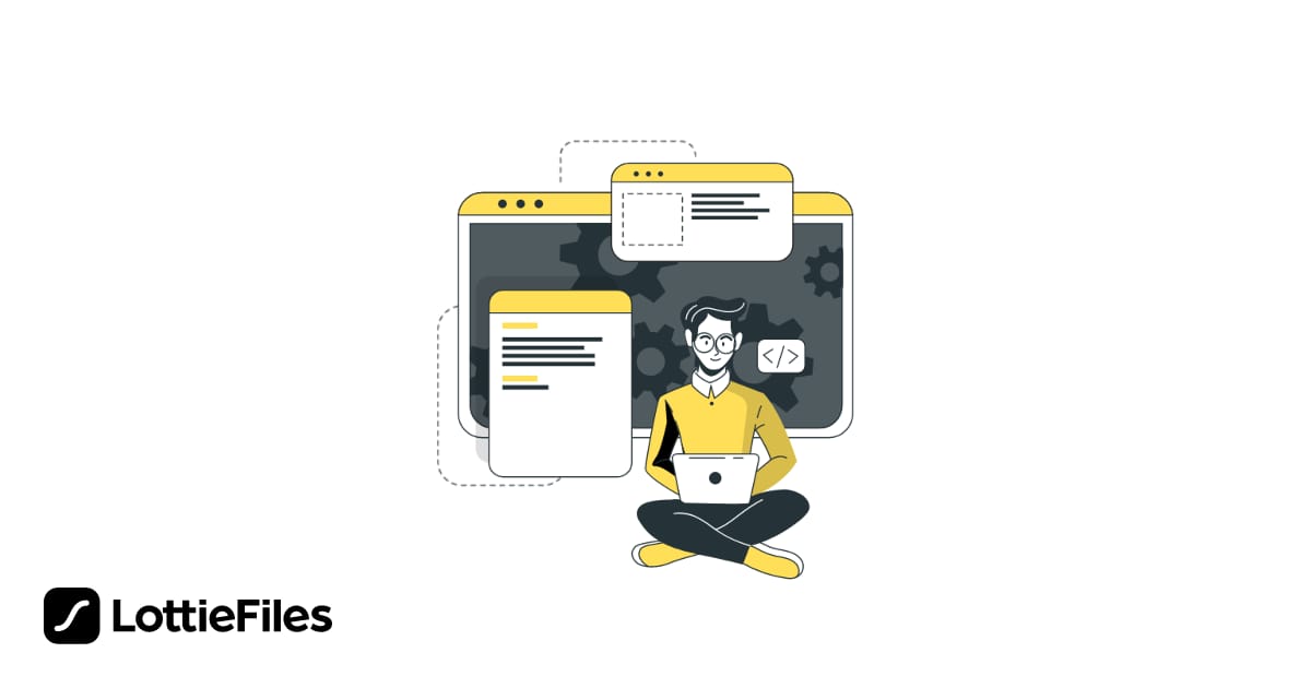 Free coding Animation by Sebastian van Hilten | LottieFiles