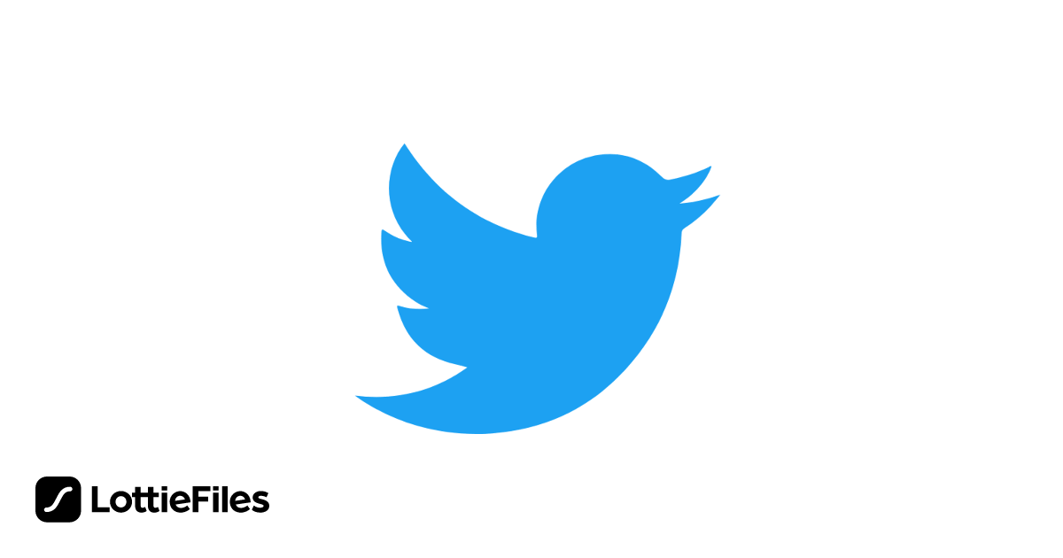 Free Twitter logo Lottie JSON animation Animation by Tinymotion ...