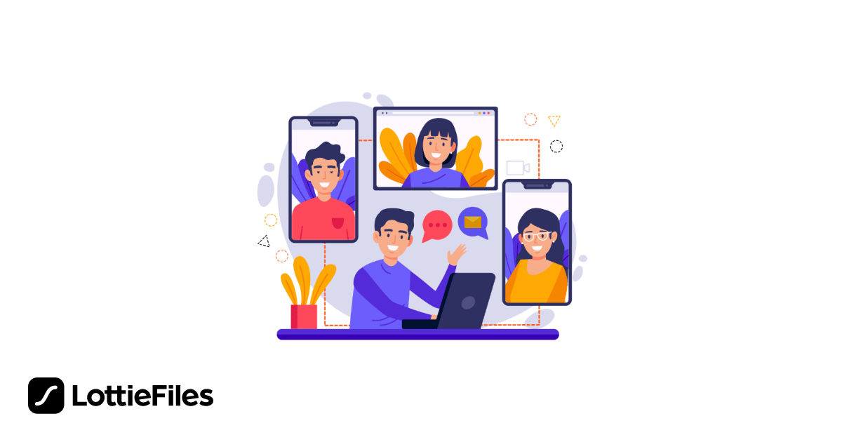 Free video chat Animation by Abhilesh Kapdi | LottieFiles