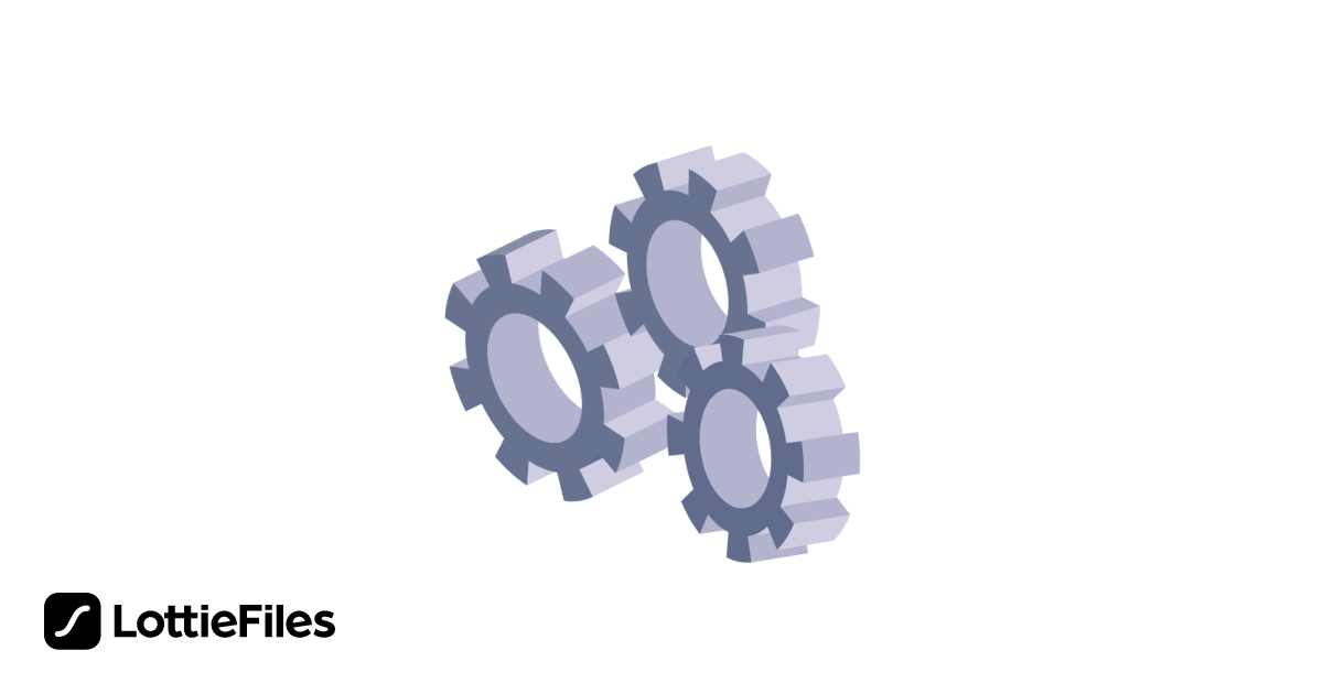 Free Settings cog Animation by Hollie Parsons | LottieFiles
