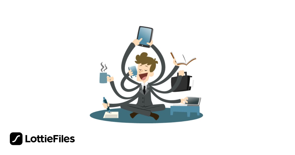 Free MultiTask Animation by maxime | LottieFiles