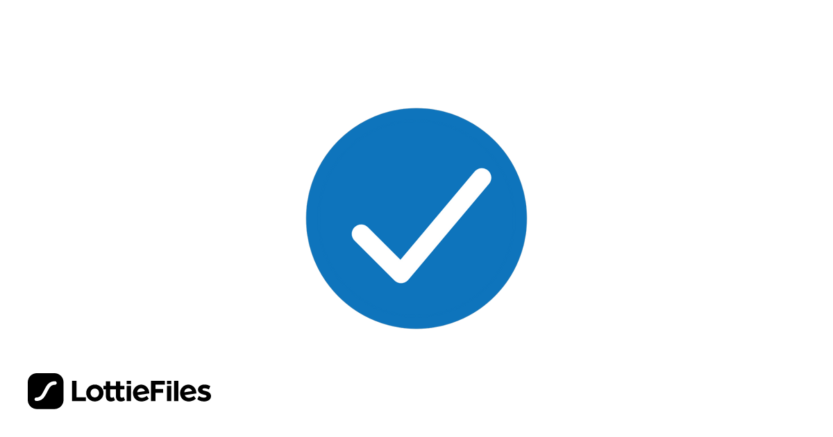 Free bluecheck Animation by Ian Pham | LottieFiles