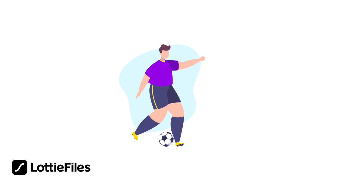 Free Soccer player kick the ball Animation by Abdul Latif | LottieFiles