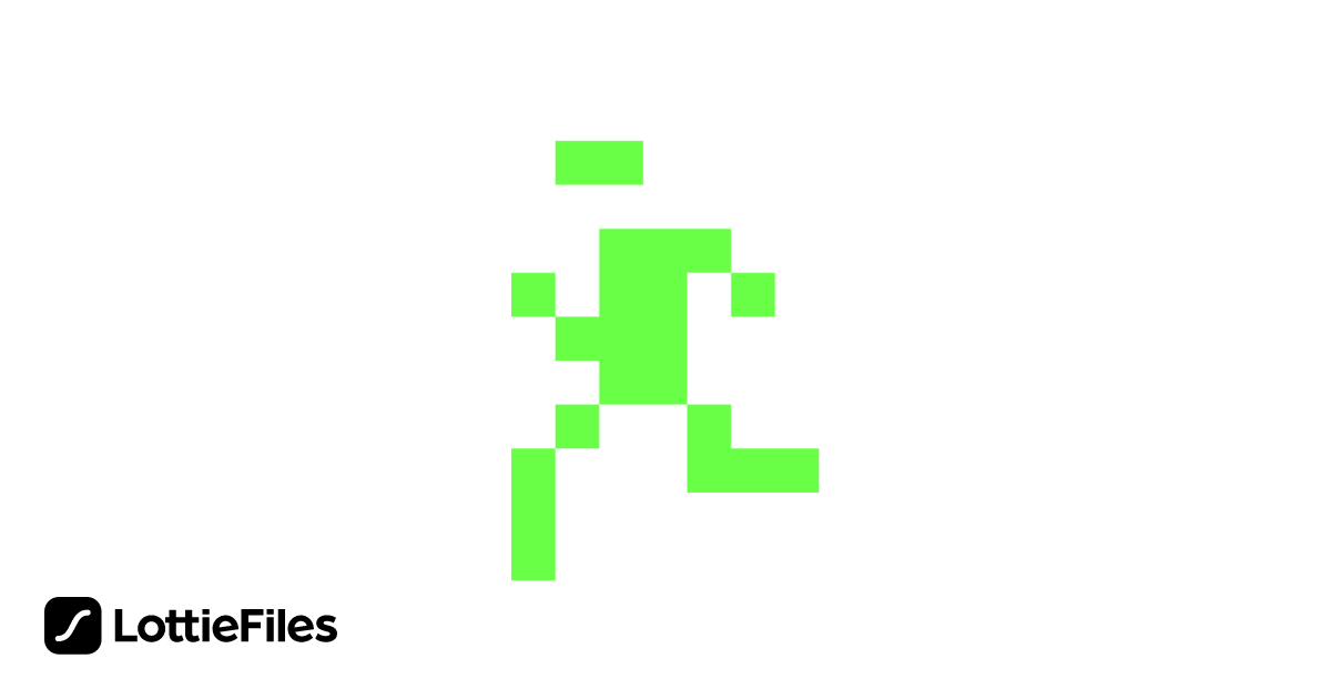 Free Pixel Stickman Running Animation by Bryan Gancedo | LottieFiles