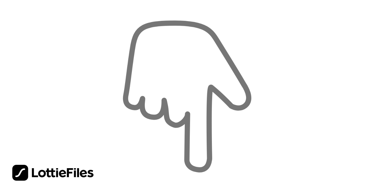 Free Hand down Animation by Rikkelie Sommer | LottieFiles