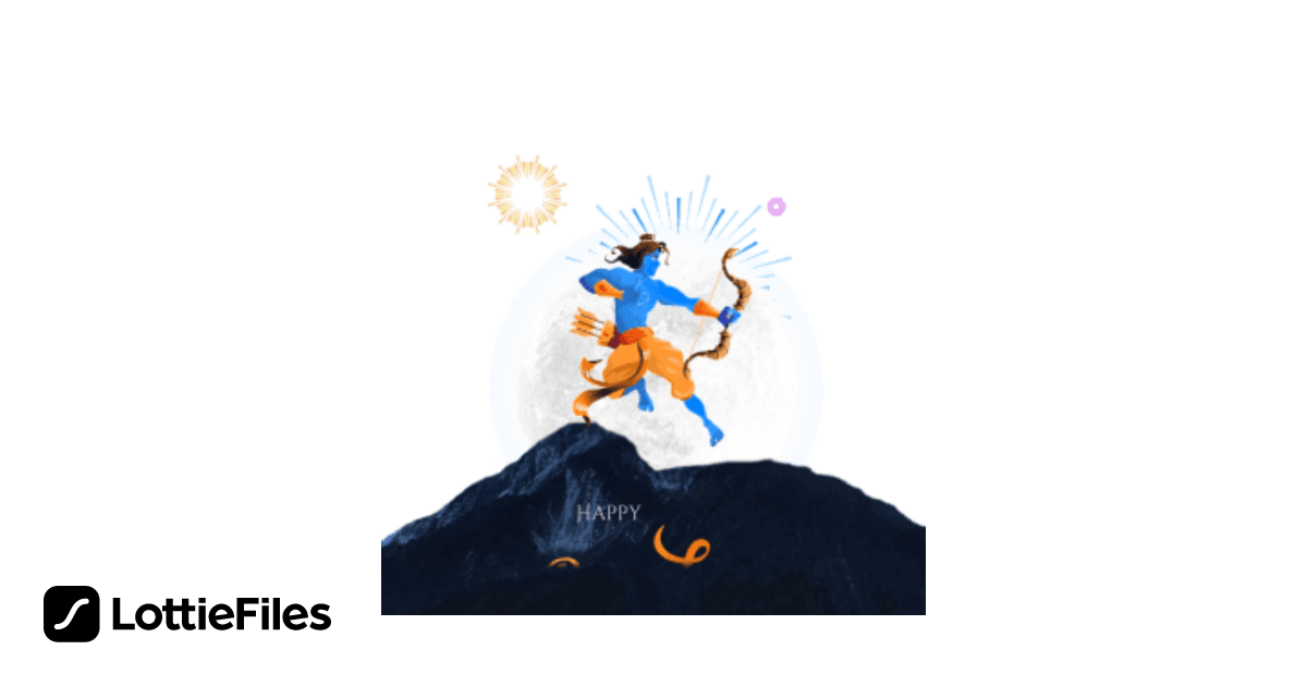 Free Happy Dussehra wishes Animation by mukesh kumar | LottieFiles