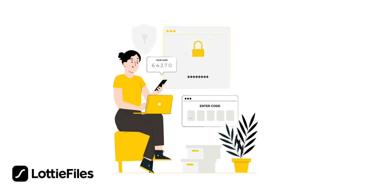 Free Verify Code Animation by Vivek Kumar | LottieFiles