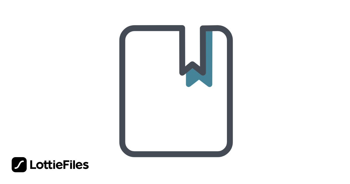 Free Bookmark Animation by Sergey Polyakov | LottieFiles