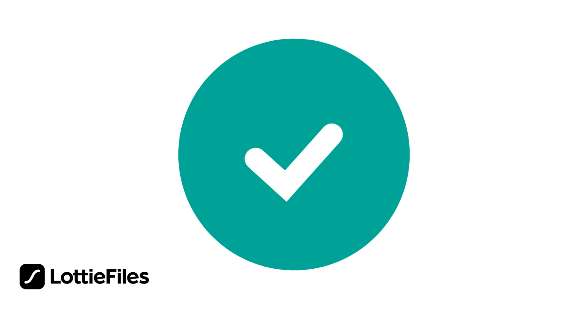 Free Check Animation by Rick Lukin | LottieFiles