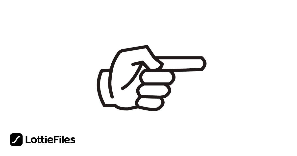 Free Hand pointing icon Animation by Eray Asena | LottieFiles