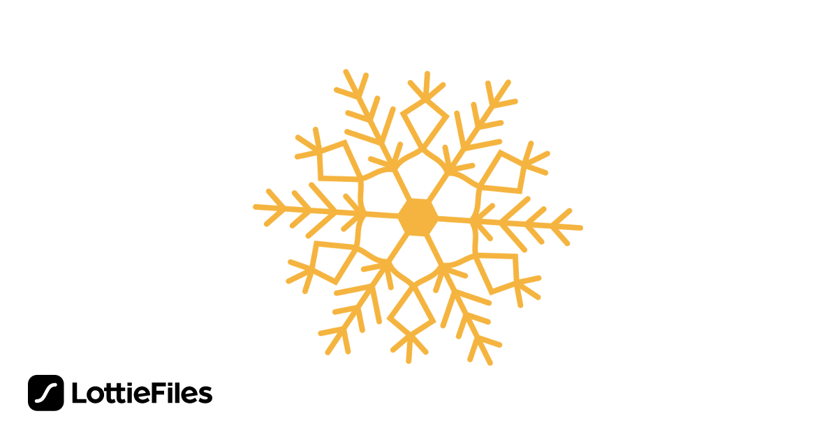Free Lottie snow flake Animation by Andres | LottieFiles