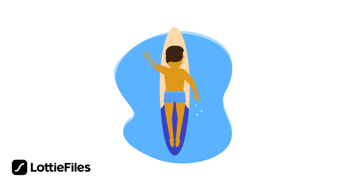 Free Surf Paddle Animation by Shunsuke Sawada | LottieFiles