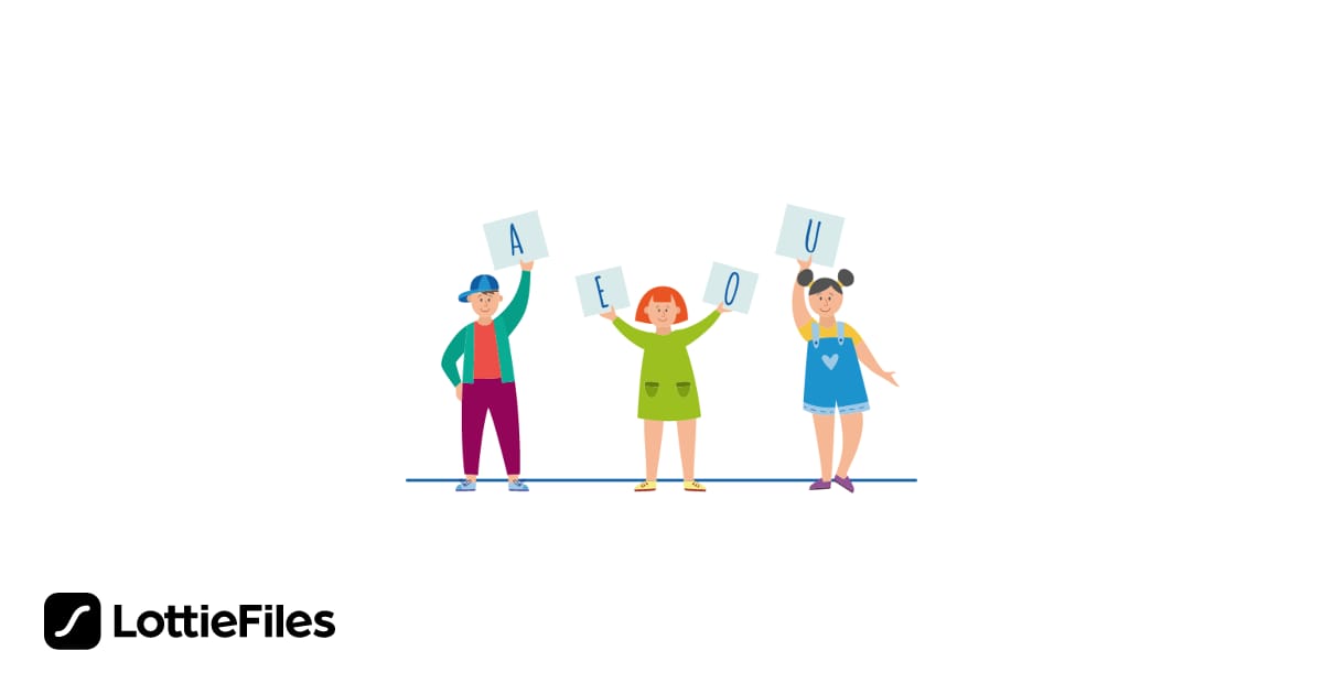 Free Children holding letters Animation by Kier Vergel de Dios ...