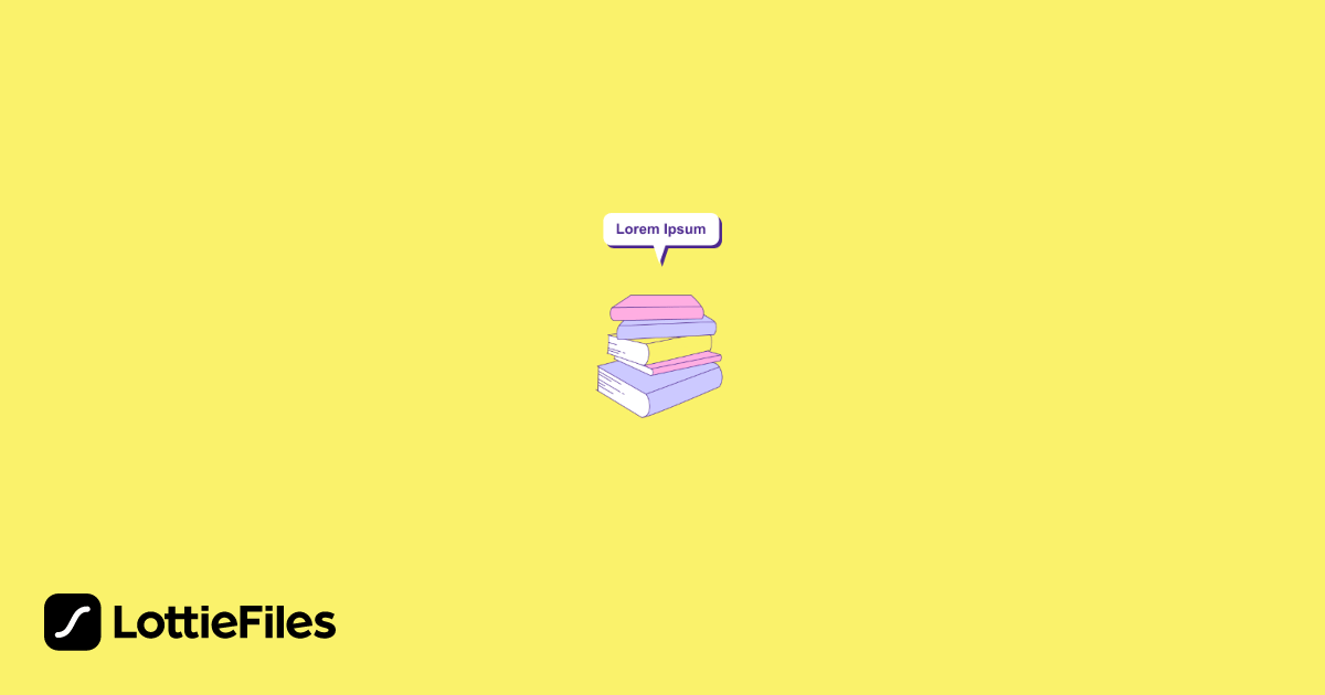 Free Pile of Books Animation by Armin Bekar | LottieFiles