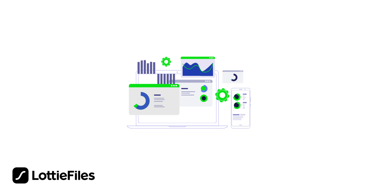 Free dashboard verde e azul Animation by Henrique Muniz | LottieFiles