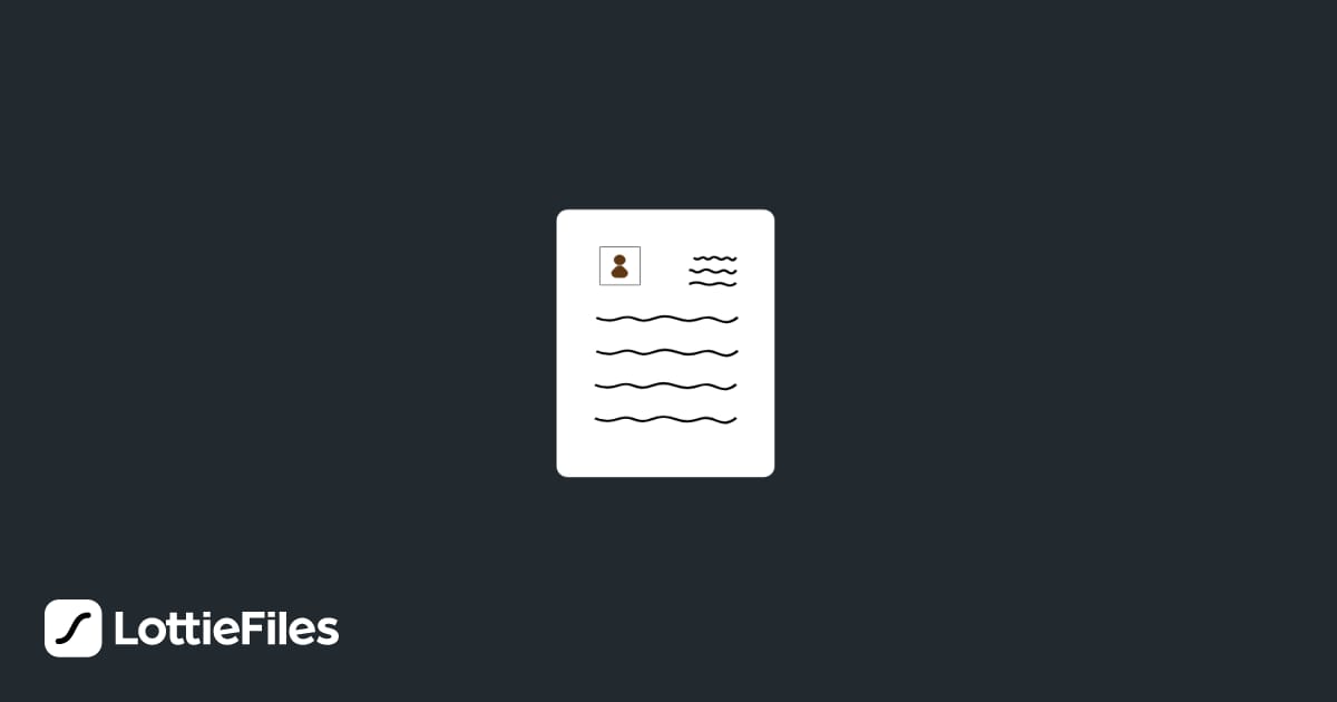 Free Writing Profile Animation Animation by Just Julia | LottieFiles