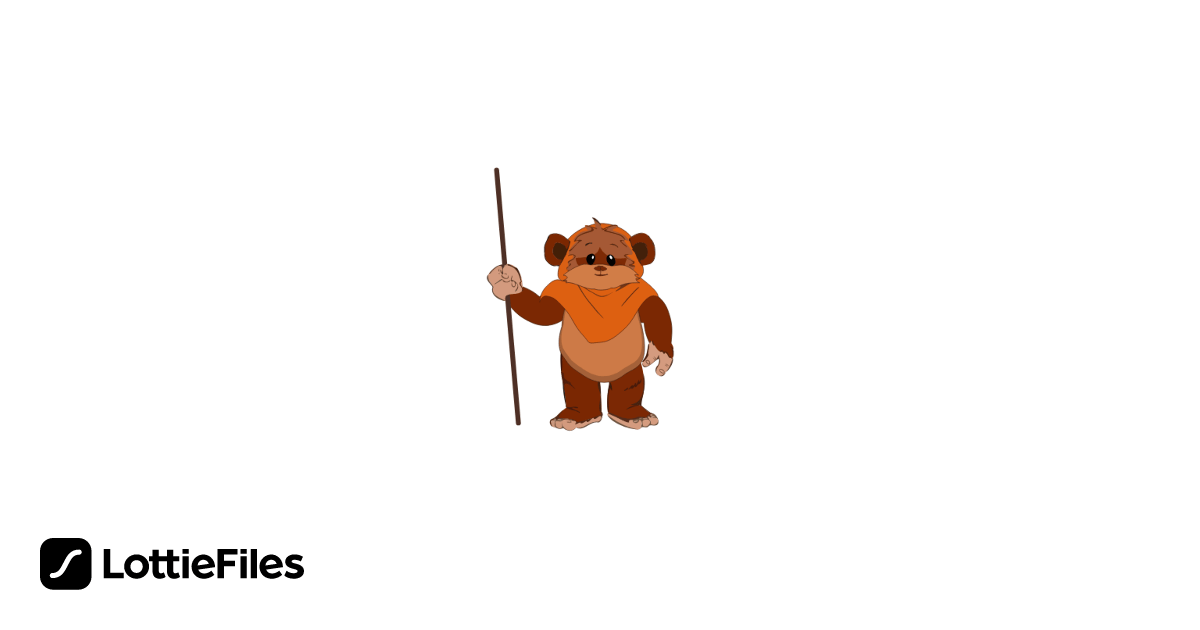 Free Dancing Ewok 1 Animation by Shiloh Vanaver | LottieFiles