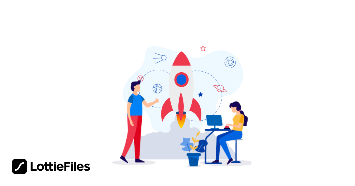 Free Rocket Animation by Rishabh Chauhan | LottieFiles