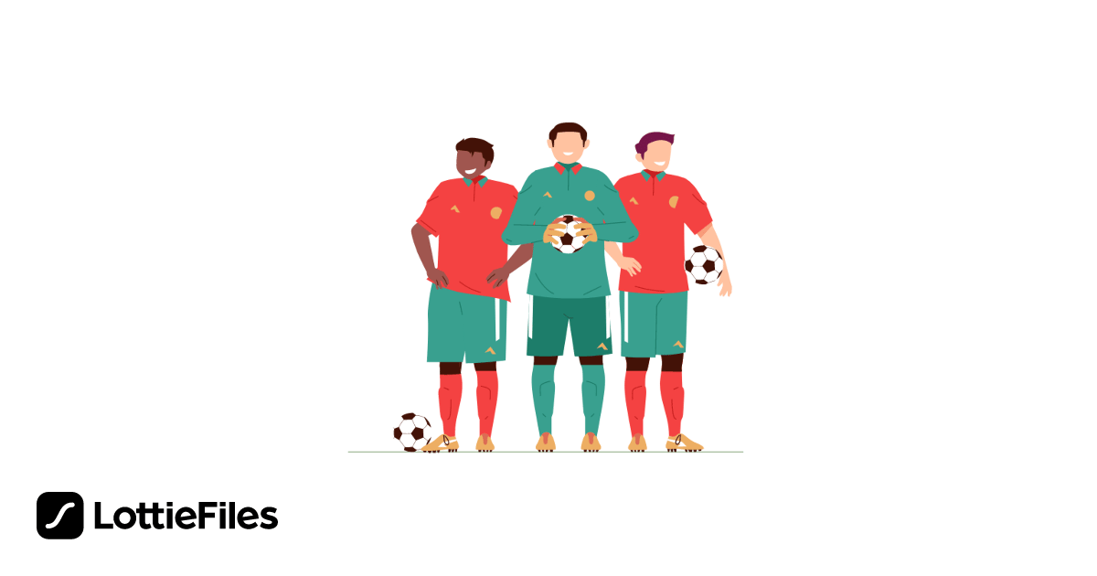 Free Football team players Animation by Abdul Latif | LottieFiles