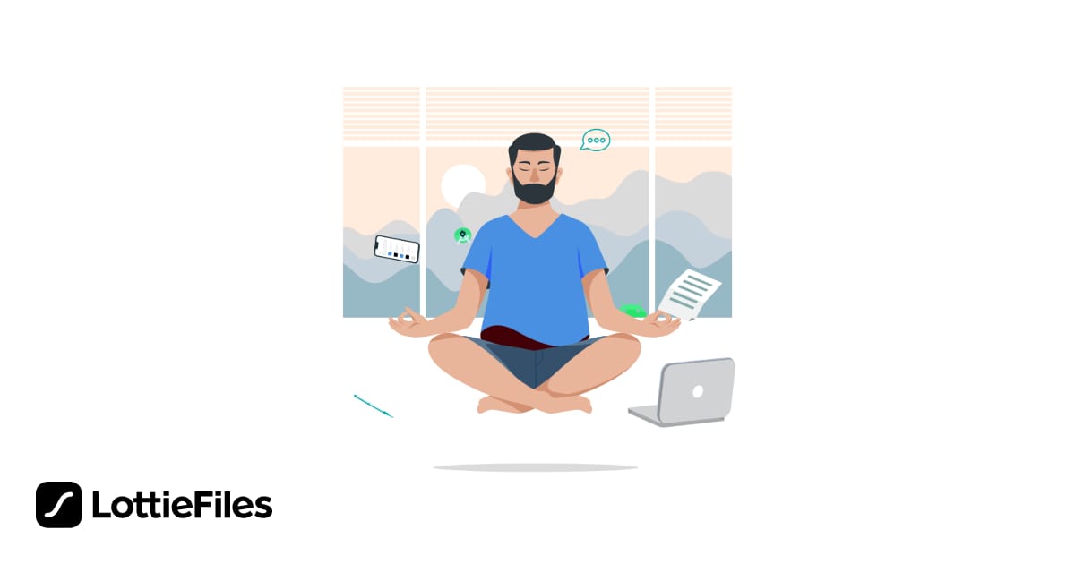 Free Meditation Animation by Ishank Tandon | LottieFiles