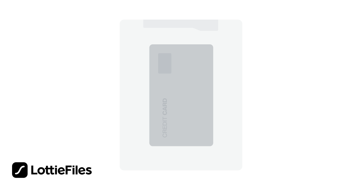 Free Credit card progress Animation by Adam Kozel | LottieFiles