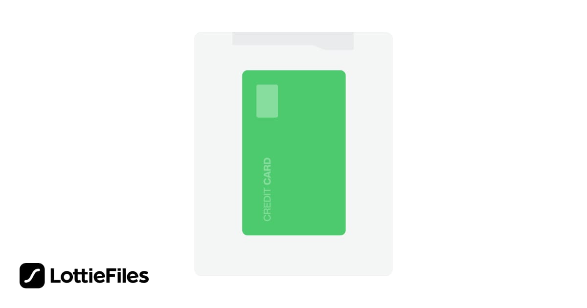 Free Credit card success Animation by Adam Kozel | LottieFiles