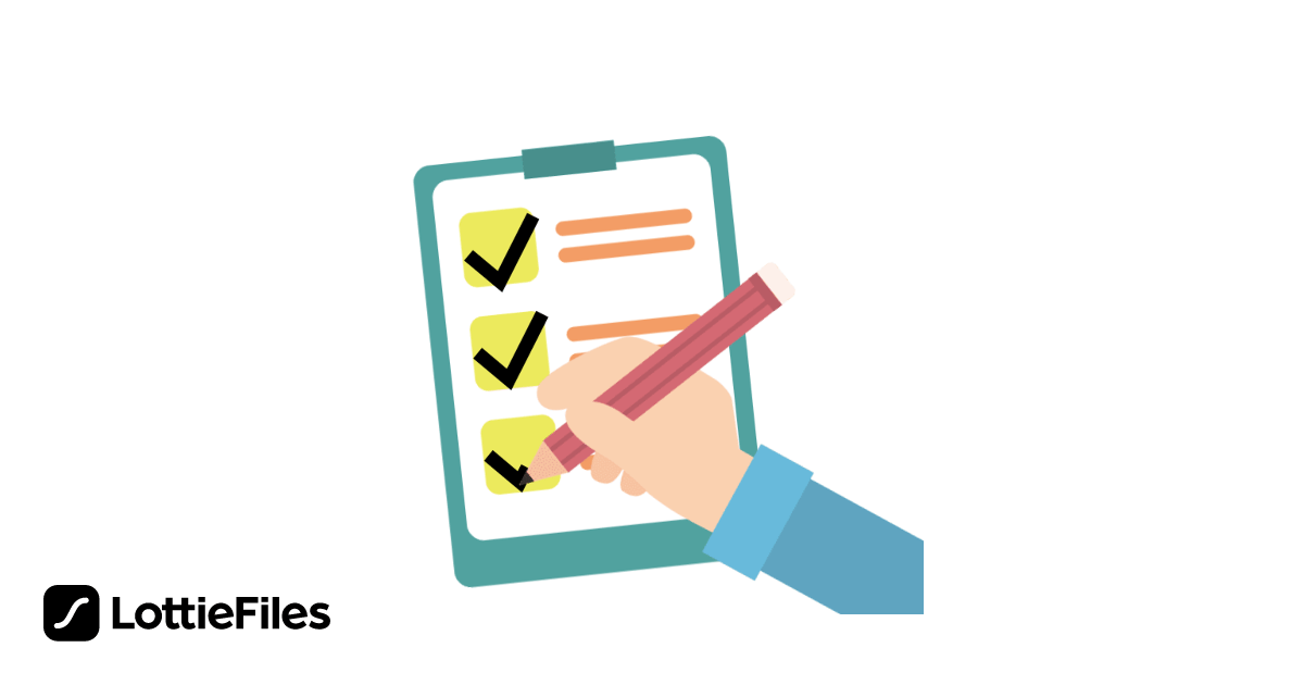 Free check list Animation by 秉蓁 陳 | LottieFiles