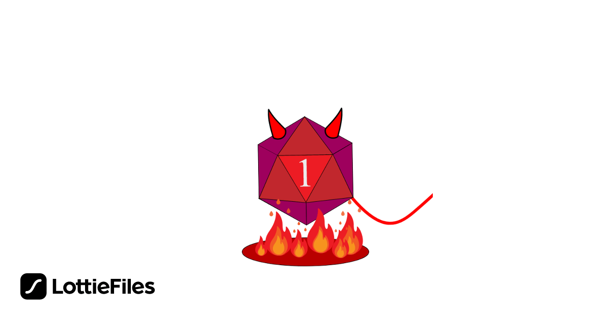 Devil D20 Fumble by Holli Lozinguez - LottieFiles