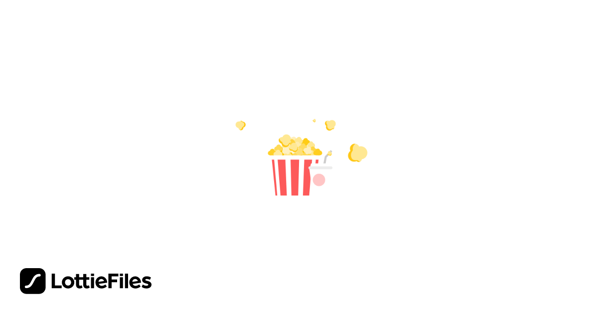 Free popcorn Animation by design 2dub | LottieFiles