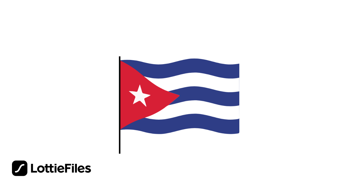 Free Cuba flag Lottie JSON animation Animation by Tinymotion | LottieFiles