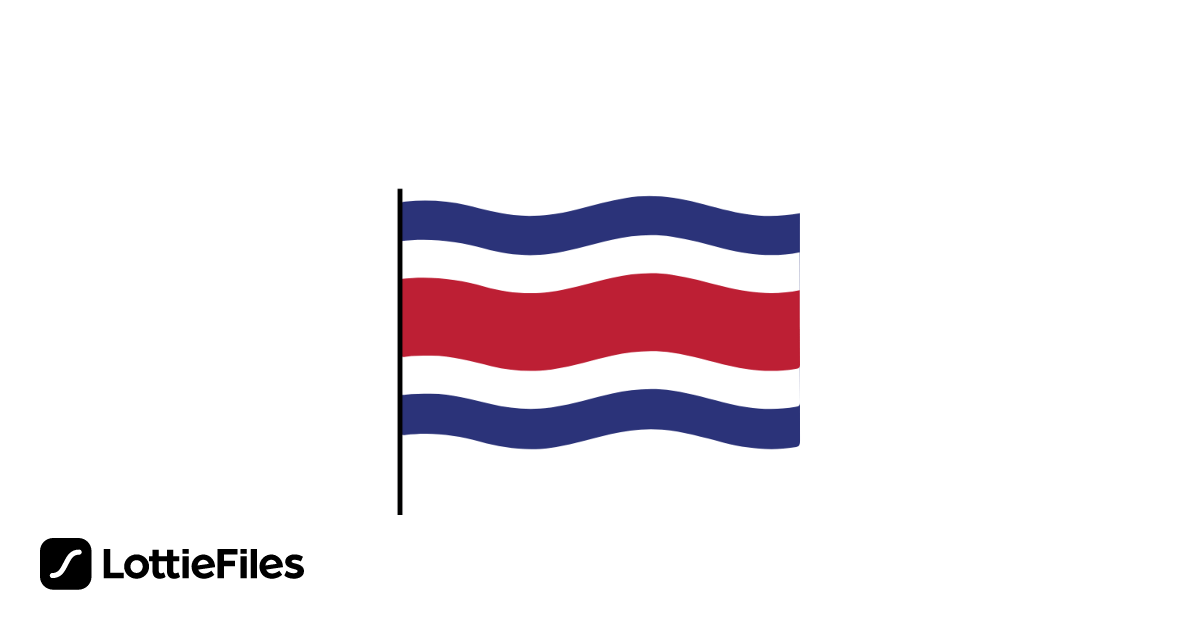 Free Costa Rica flag Lottie JSON animation Animation by Tinymotion ...