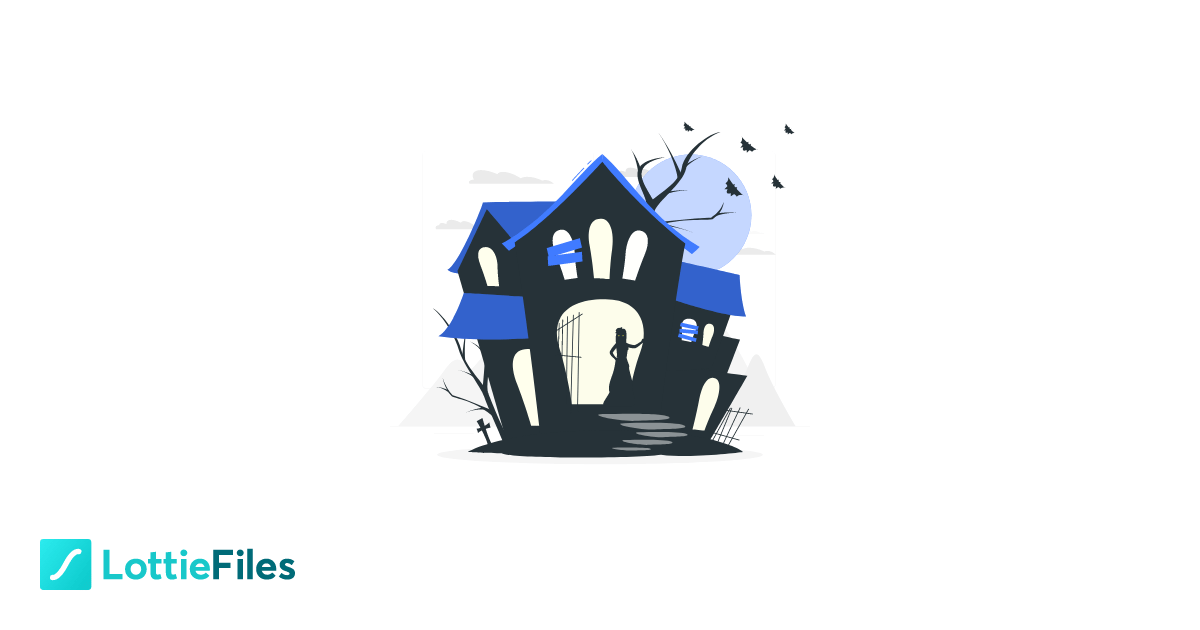 Horror Halloween House Animation by Umar Usman Ali - LottieFiles