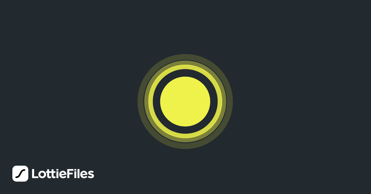 Yellow Pulsating Point by Trosard Selja - LottieFiles