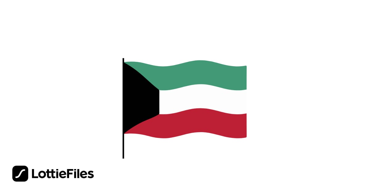 Free Kuwait flag Lottie JSON animation Animation by Tinymotion ...