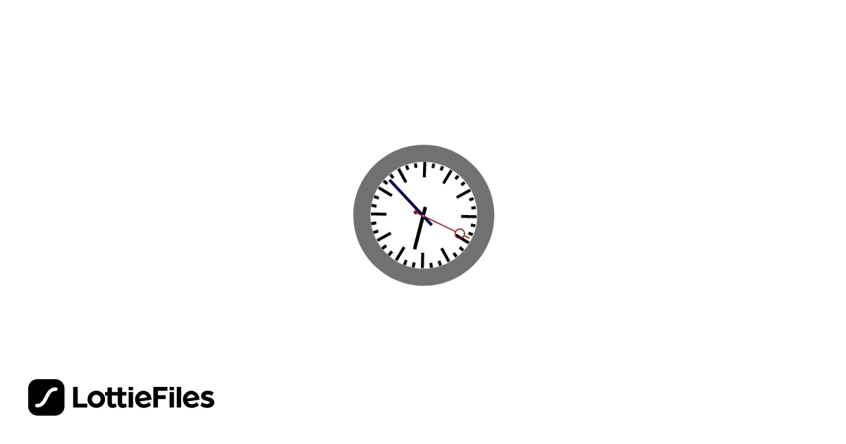 Free Bouncing clock Animation by Akiko | LottieFiles