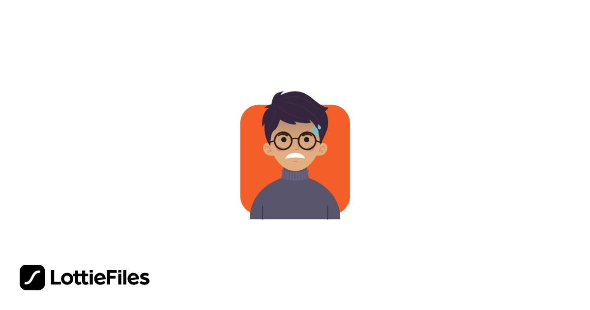 Free Scared 2D character Animation by sidharth khurana | LottieFiles