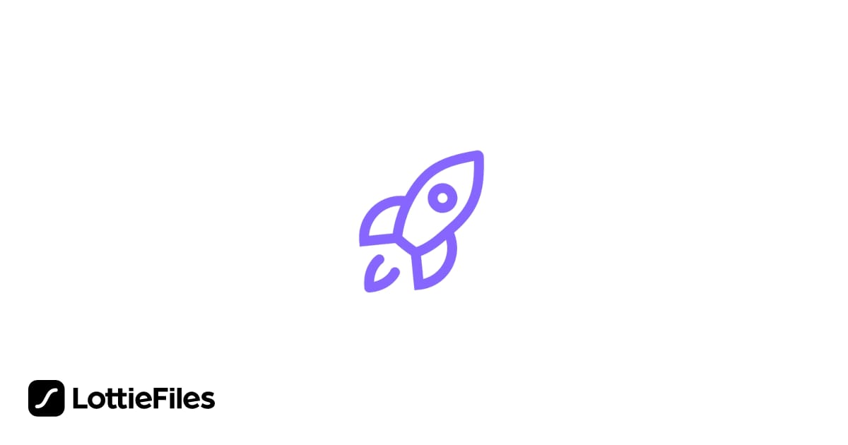 Free Rocket Icon Animation Animation by James Fraley | LottieFiles