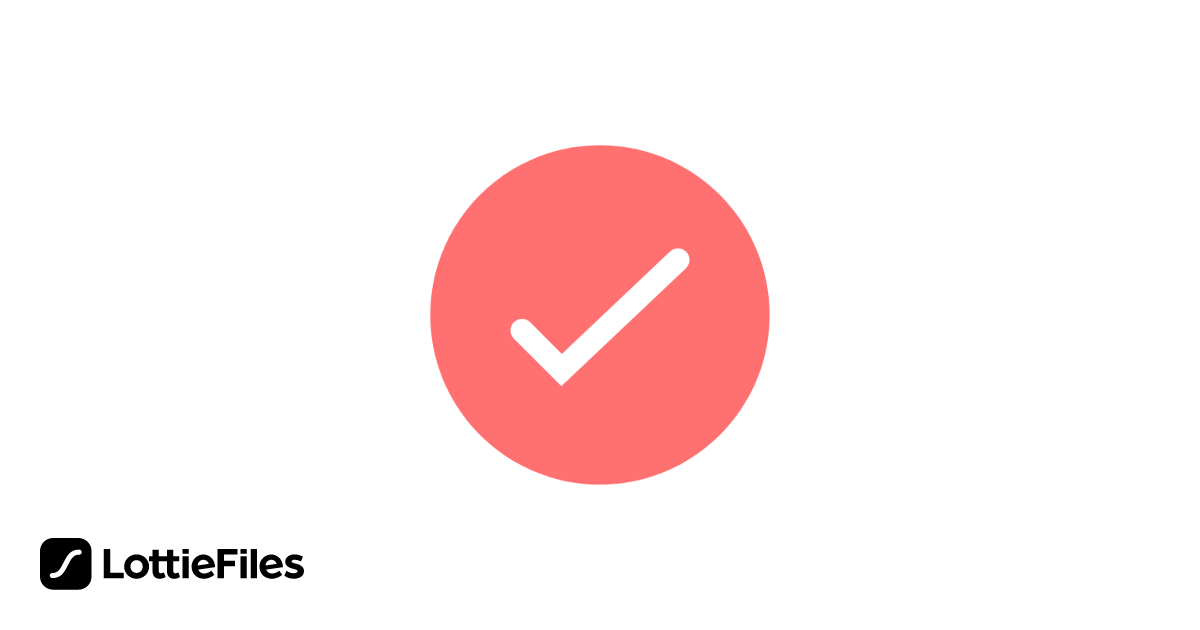 Free check mark confirm circle with pop Animation by Jerome Chang ...