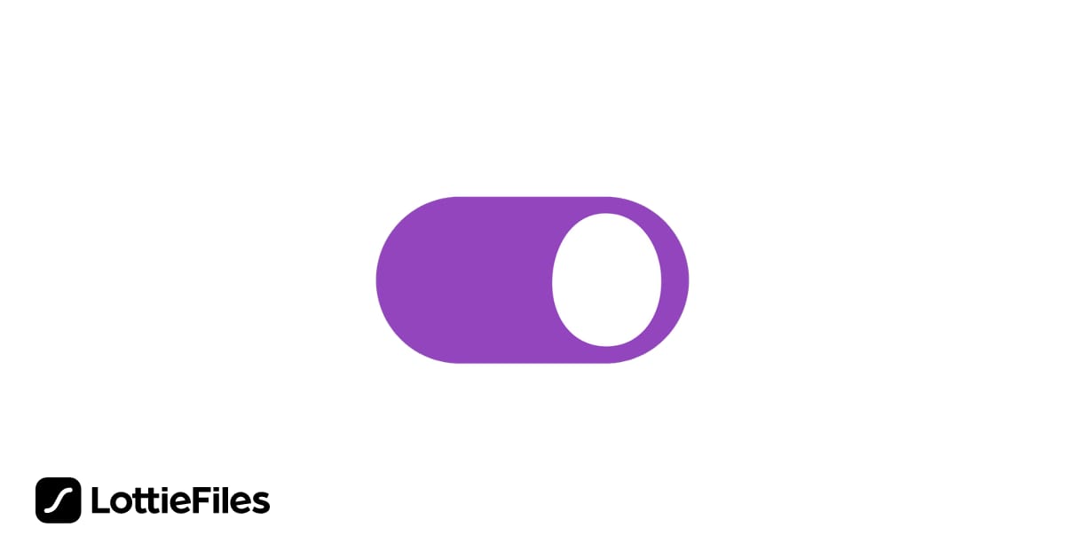 Free Smooth Toggle Animation by Sergey Arkhipov | LottieFiles