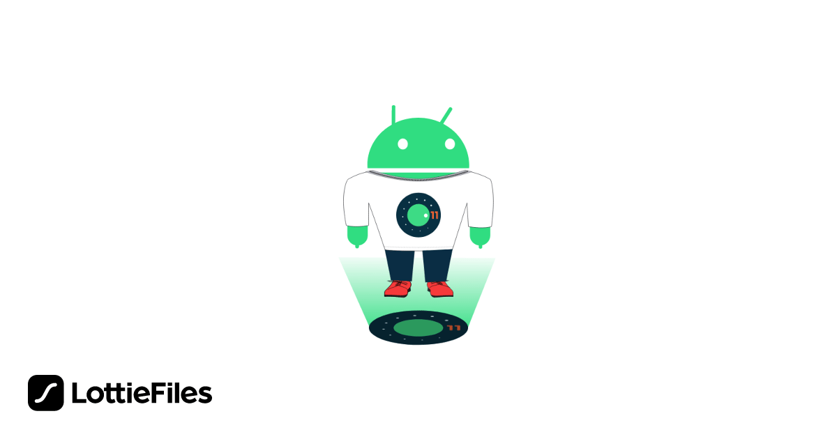 Free android-11-bugdroid Animation by Aravinth | LottieFiles