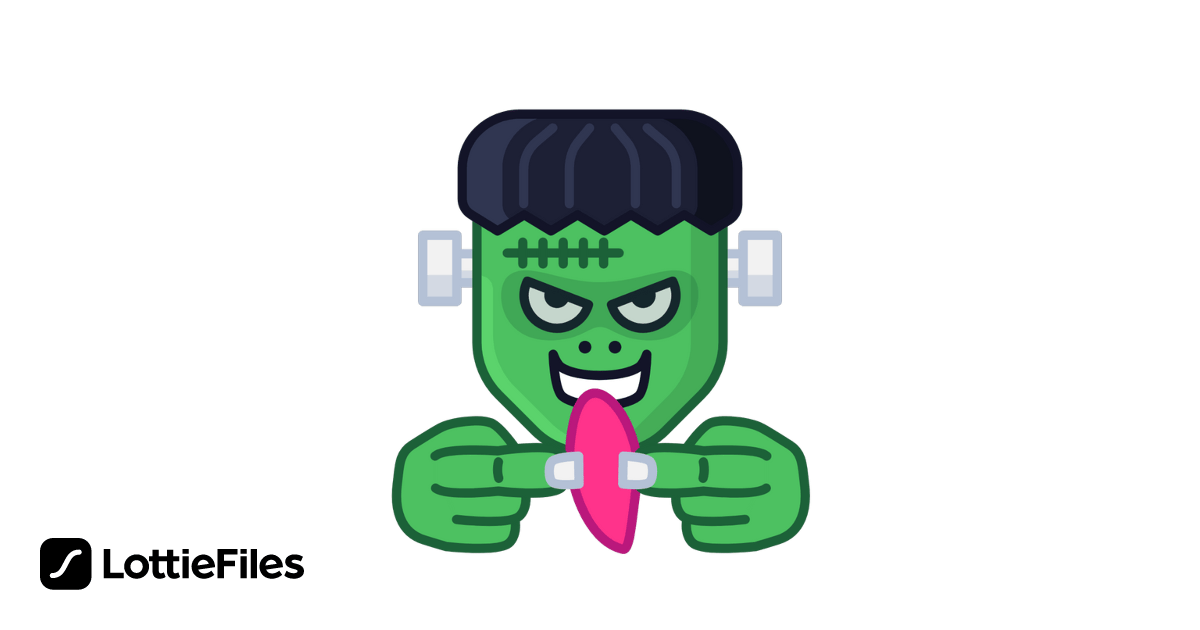 Free Halloween Frankie sticker Animation by buryastorm | LottieFiles